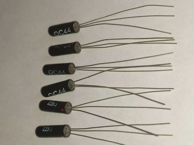 OC44 HFE 80/120 Lot of 6-Piece Germanium Transistor Philips (Fuzz) £22. ...