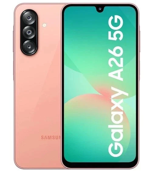 SAMSUNG GALAXY A26 5G 128GB Unlocked Android Smartphone - Peach Pink £ ...
