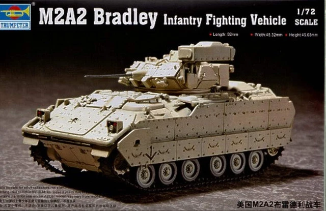 TRUMPETER 07296 M2A2 Bradley Fighting Vehicle in 1:72 Bausatz Neu EUR ...