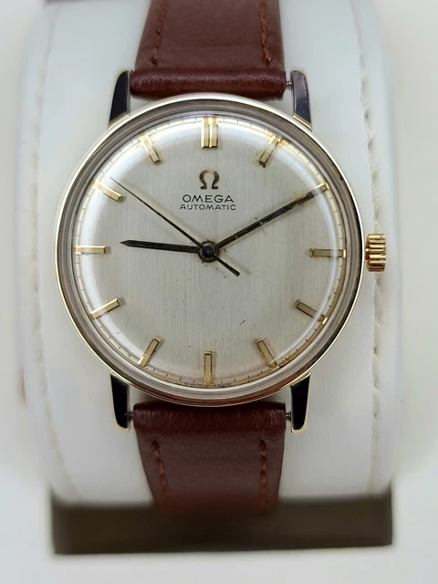 SOLID GOLD OMEGA automatic cal.552 *1965* serviced ! A48 £849.00 ...