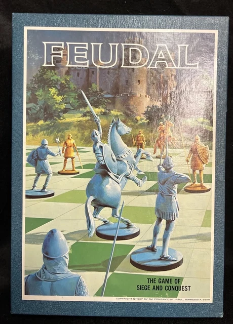 VINTAGE 1967 FEUDAL Siege & Conquest 3M Bookshelf Games Board Game ...