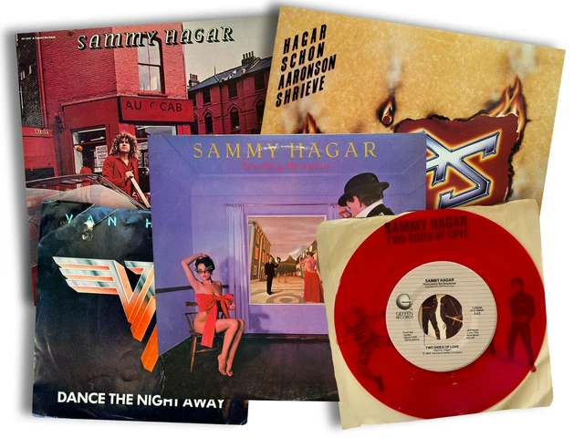 LOT SAMMY HAGAR - HSAS Through The Fire - Rouge 1977 - 45s LPs Records ...