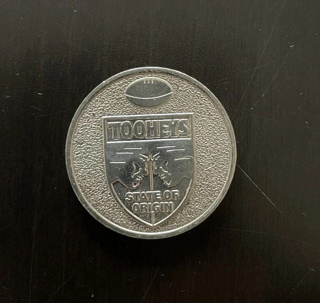 TOOHEYS STATE OF Origin Telegraph Mirror 1994 Medal Token Coin $9.99 ...
