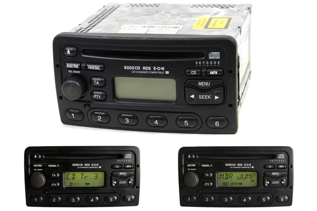 ORIGINAL FORD AUTORADIO 6000 CD RDS mit CODE Focus Mondeo Fiesta ...