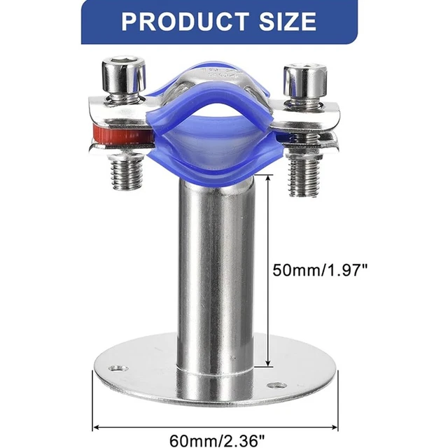STAFFA PER TUBI in acciaio inox resistente supporti di montaggio a ...