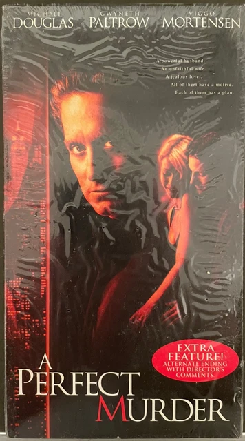 A PERFECT MURDER- Michael Douglas, G. Paltrow (VHS, 1999, Collectors Ed ...
