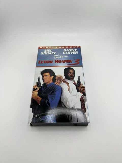 LETHAL WEAPON 3 VHS Director’s Cut 1992 Mel Gibson Danny Glover Joe ...