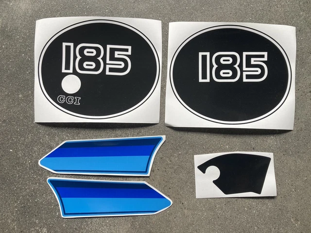 SUZUKI 1981 ER185 (Yellow Model) Background Race-Plates Decal Set ...