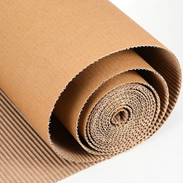 FLAT CORRUGATED CARDBOARD Paper Packaging Pad Single Face for Crafting ...
