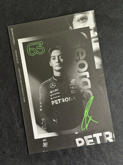 CARTA PILOTA UFFICIALE F1 Mercedes 2024 - George Russell #63 edizione ...