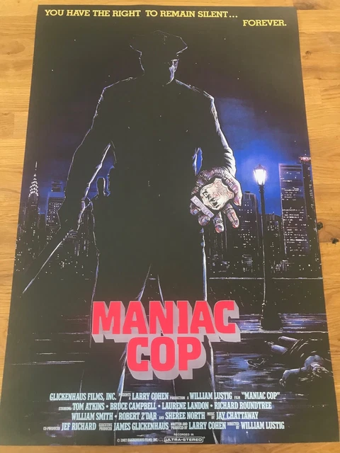 MOVIE POSTER MANIAC Cop 430mm x 660mm (Bit bigger than A2) EUR 4,63 ...
