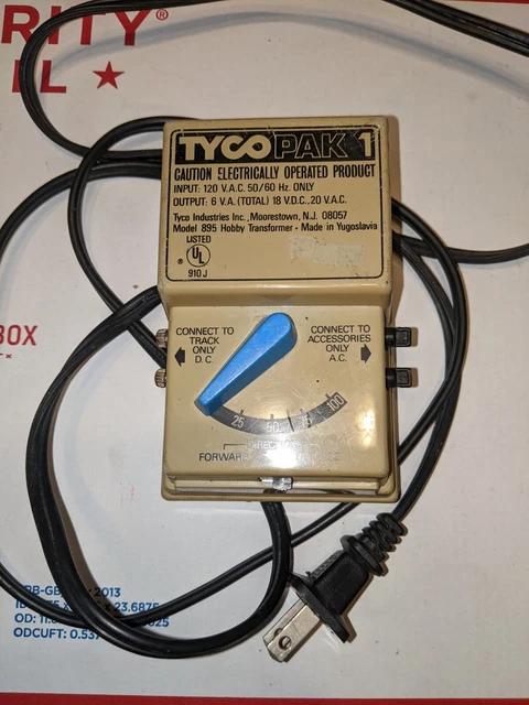 TYCO PAK 1 VTG Train Transformer Controller Model 895 Tested - works ...