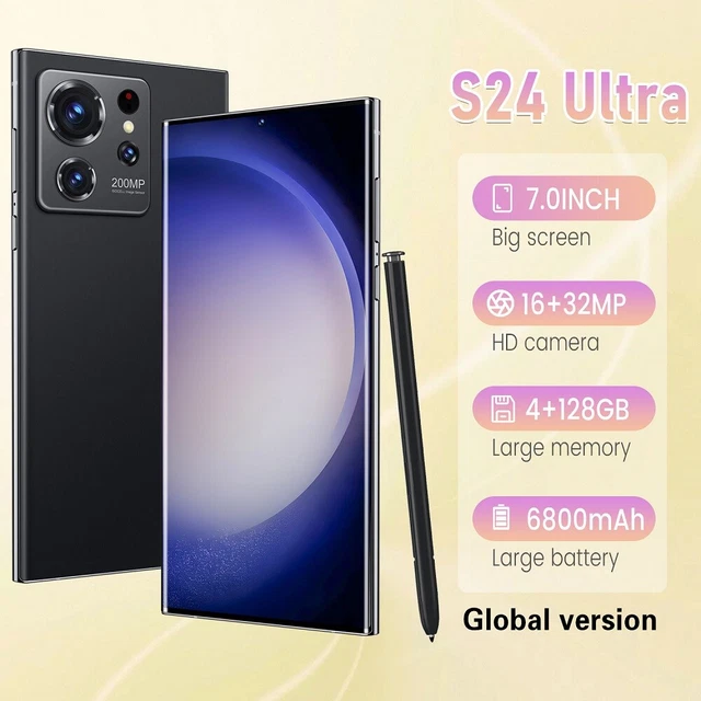 SMARTPHONE S24 ULTRA débloqué Android 7,0 pouces 128 Go double SIM 6800mAh 2024 EUR 119,99 ...