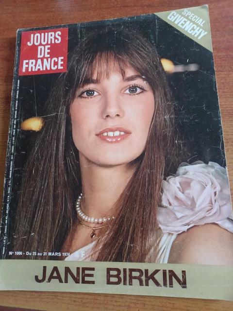 JOURS DE FRANCE jane Birkin.special givenchy.enrico macias vignault ...