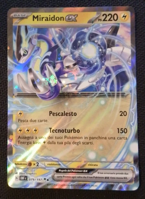 CARTA POKEMON MIRAIDON EX 079/197 Ossidiana Infuocata EUR 5,00 ...