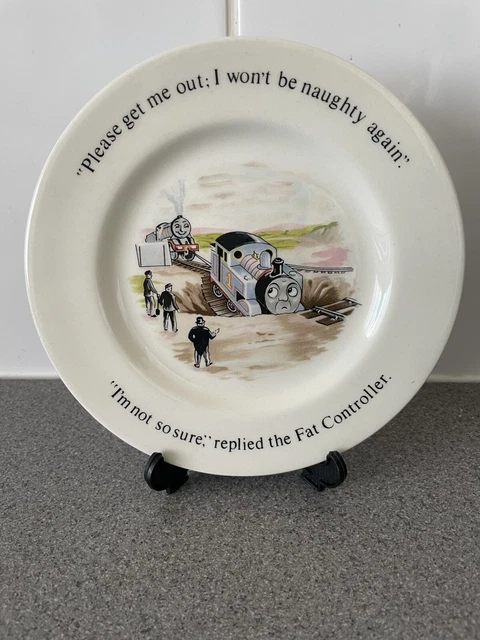 THOMAS THE TANK Engine And Friends Child's Plate. Vintage Wedgwood 1984 ...