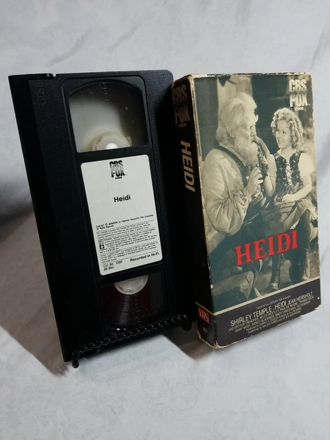 RARE CBS FOX Heidi Shirley Temple (VHS, 1985) £48.29 - PicClick UK
