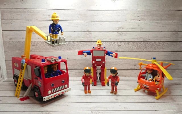 FIREMAN SAM VEHICLES And Figures Toy Bundle, Fireman Sam Transformer ...