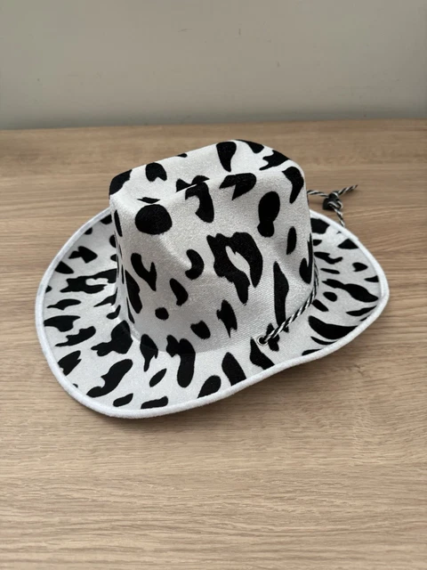 12 ADULT COWBOY Cow Print Western Hat £31.89 - PicClick UK
