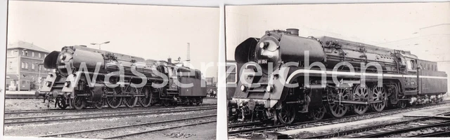 ORIG. PHOTO OPENING Illner steam locomotive no. 01 504 from front left ...