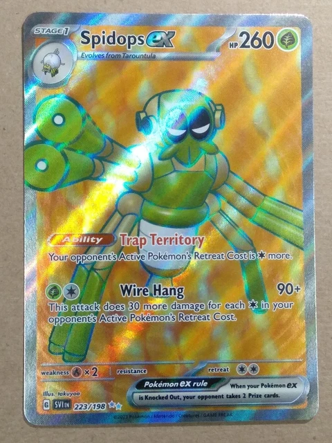 POKEMON CARD - Spidops EX 223/198 - Ultra Rare - Scarlet & Violet - NM ...