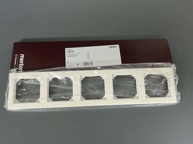 5-FACH RAHMEN MERTEN System M, M-Smart Polarweiß glänzend 478519-NEU ...