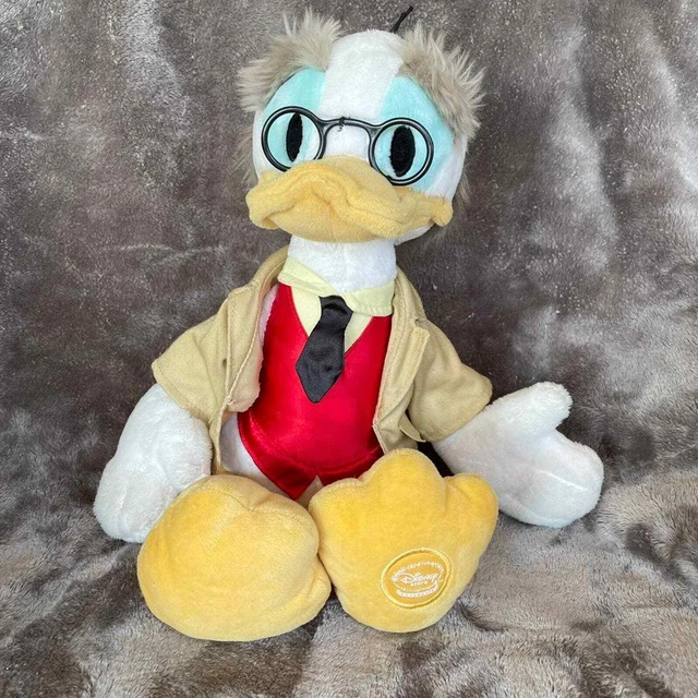 DISNEY STORE PROFESSOR Ludwig Von Drake Duck plush RARE Duck Tales 15 ...