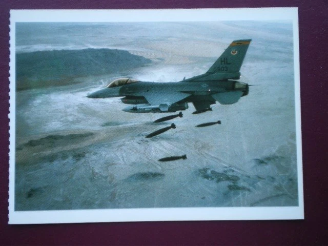 POSTCARD AIR LOCKHEED Martin F-16 Fighting Falcon Modern Military ...