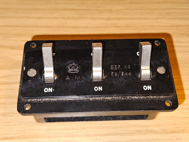 WW2 WWII 40'S RAF Lancaster Aircraft Cockpit Instrument Panel 3 Way ...