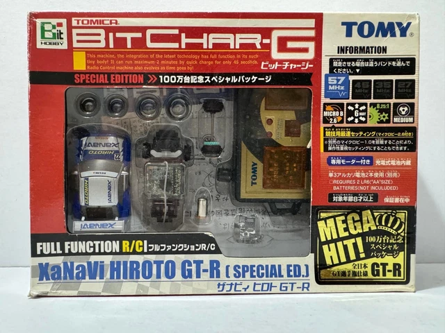 TOMY BIT CHAR-G Xanavi Hiroto Skyline GT-R Tomica 57hz Factory Sealed ...
