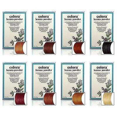 COLORA HENNA POWDER Natural Organic Dye Hair Colours 7.19 PicClick UK