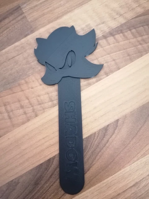 SONIC THE HEDGEHOG Shadow 3D Printed Bookmark EUR 9,96 - PicClick IT