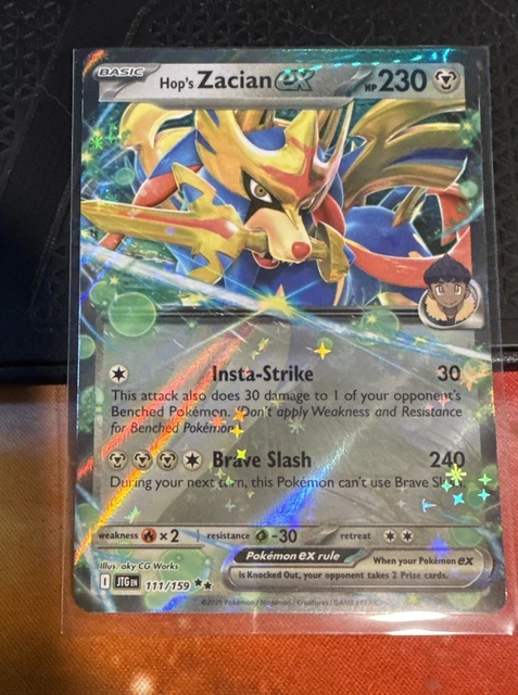 2025 POKÉMON TCG Journey Together Hop's Zacian ex #111/159 NM £2.67 - PicClick UK