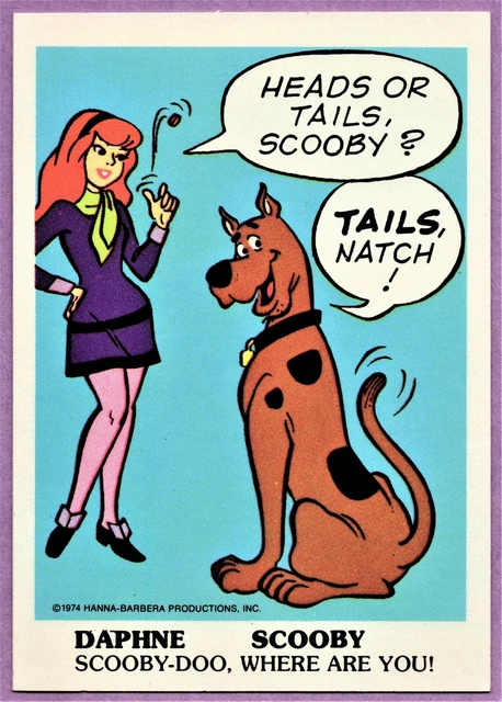 1974 SCOOBY-DOO Wonder Bread / Hanna-Barbera Trading Card #23, RARE in ...