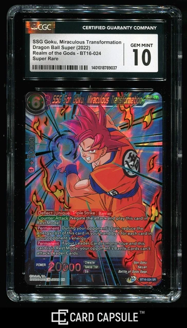 2022 DRAGON BALL Super SSG #BT16-024 Son Goku Miraculous Transformation CGC 10 EUR 54,83 ...