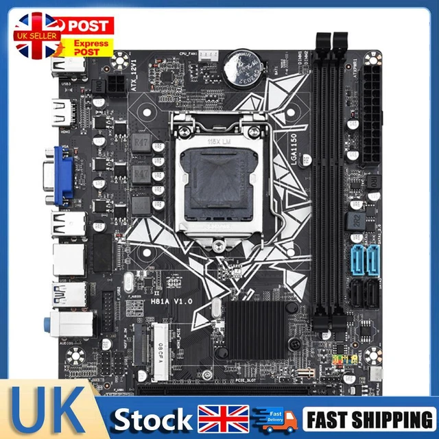 H81A DESKTOP COMPUTER MainBoard M-ATX 16GB LGA1150 Desktops MainBoard ...
