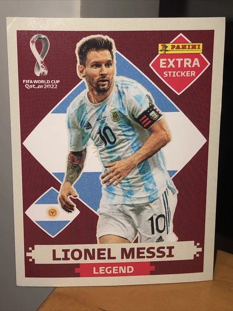 LIONEL MESSI - Panini Qatar 2022 FIFA World Cup - EXTRA STICKER LEGEND BASE £17.87 - PicClick UK