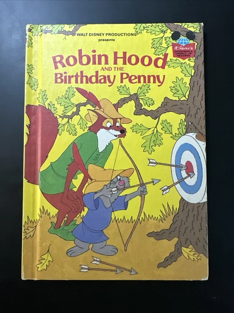 ROBIN HOOD AND the Birthday Penny BOOK Disney RARE 1982 (BB1) $11.82 ...