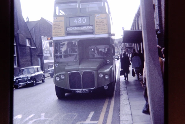 1977 ORIGINAL BUS Slide 480 London Country Horns Cross 462 CLT Ref 5172 ...