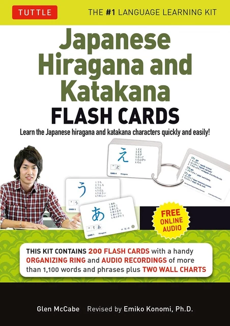 LEARNING JAPANESE HIRAGANA & Katakana Flash Cards Kit: Learn the Two ...