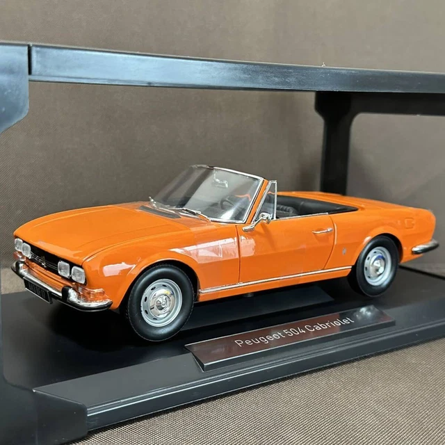 1/18 NOREV PEUGEOT 504 Cabriolet Avec Boîte Cabriole Orange Voiture ...
