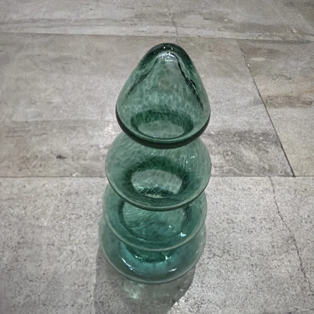 RARE! KOSTA BODA Art Glass Christmas Tree Sculpture Gunnel Sahlin Green ...