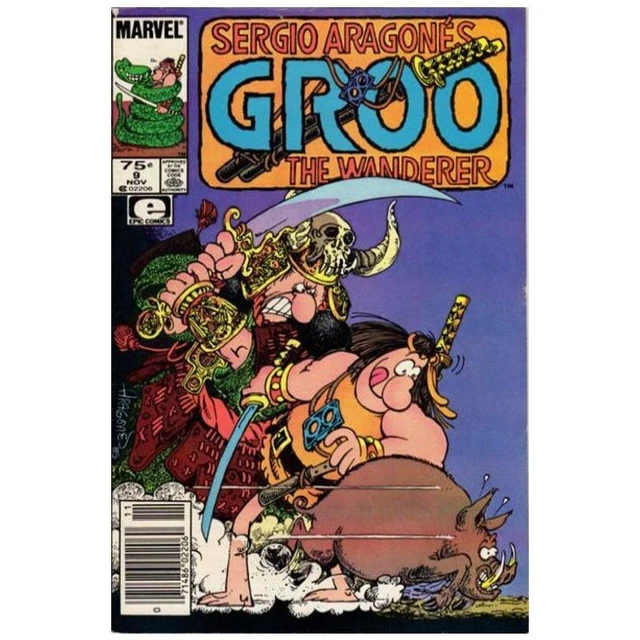 GROO THE WANDERER #18 Newsstand - 1985 series Marvel comics VF+ [p. £4. ...