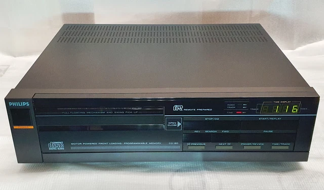 VINTAGE CD PLAYER Philips CD 150 / 60 Made in Belgium aus 80-er Jahre ...