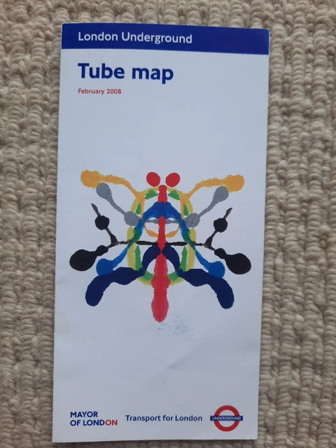 LONDON UNDERGROUND TUBE Map Feb 2008 Cornelia Parker $4.00 - PicClick AU