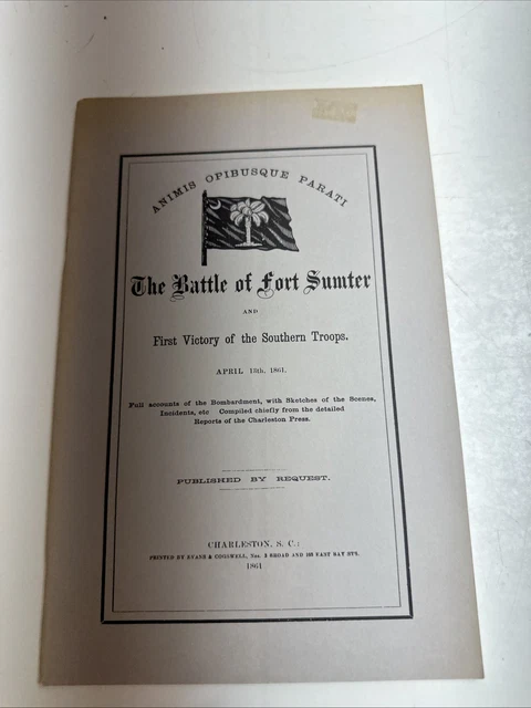 THE BATTLE OF Fort Sumter - Civil War - Victory of Southern Troops 1861 ...