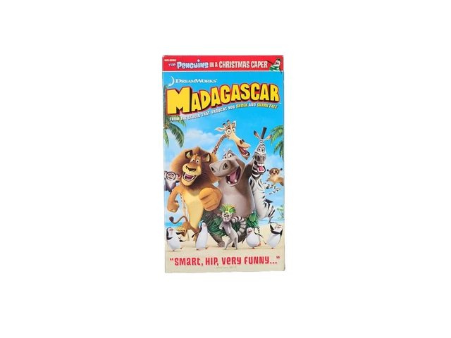 MADAGASCAR VHS TAPE 2005 DreamWorks Late Release Ben Stiller Chris Rock ...