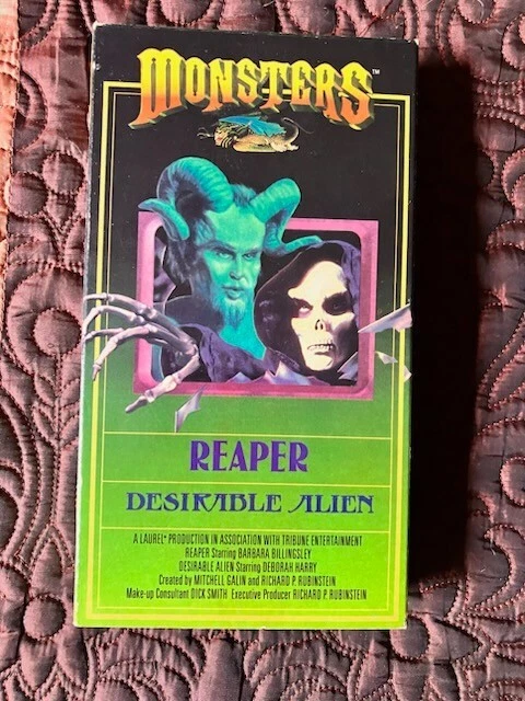 MONSTERS: REAPER / Desirable Alien VHS tape Sci-Fi Horror Slasher Gore ...
