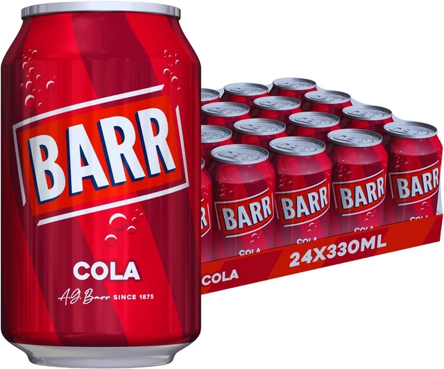 COLA CANS - Fizzy Drinks 24 Pack X 330Ml Cans - Refreshing Cola ...