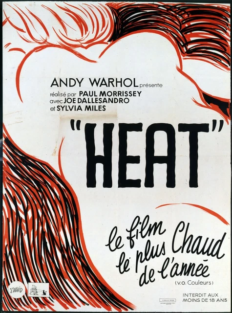 HEAT, ANDY WARHOL, repro affiche cinéma VINTAGE (40x60 cm), HQ EUR 19,99 - PicClick FR